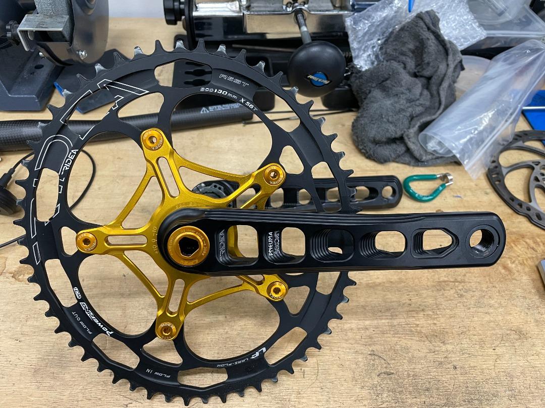 Ridea Pneuma Crankset for Birdy, Sports Equipment, Bicycles & Parts ...
