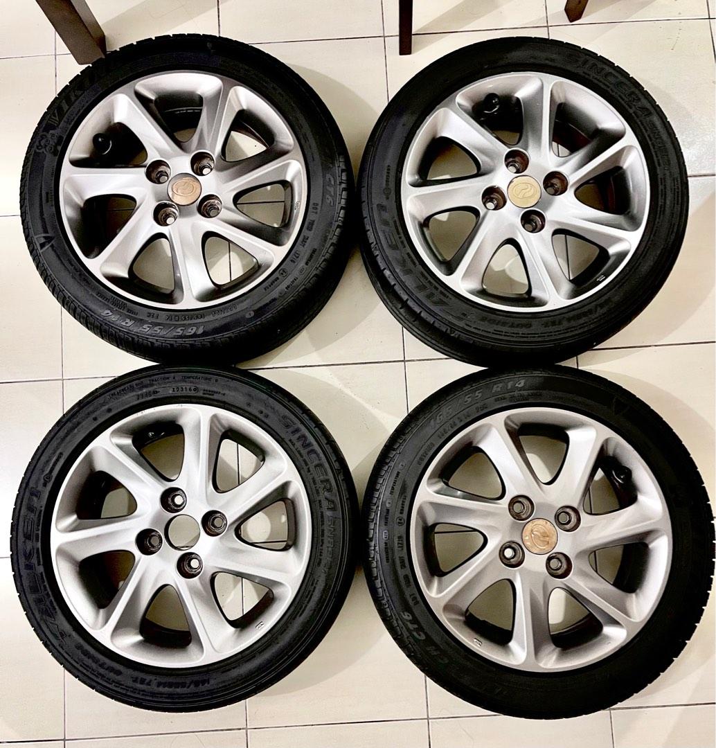Rim Original Myvi Se 14" Siap Tayar, Auto Accessories on Carousell