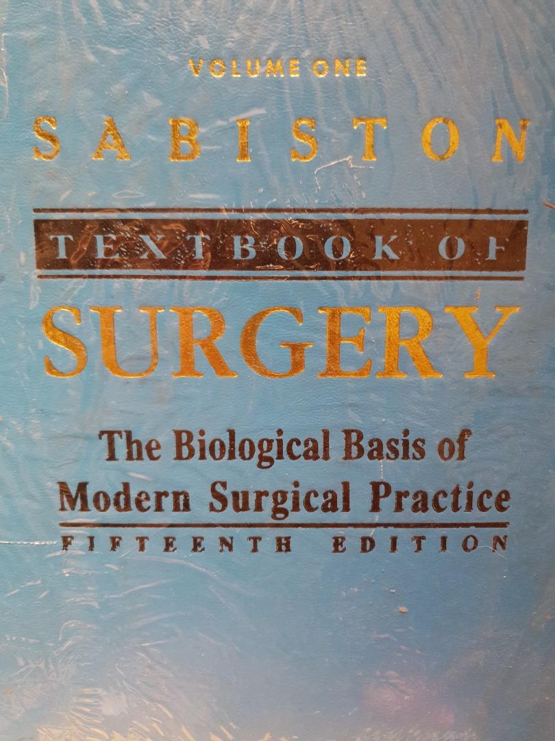 SABISTON TEXTBOOK OF SURGERY FIFTEENTH ED. VOLUME 1 & 2, Hobbies & Toys ...