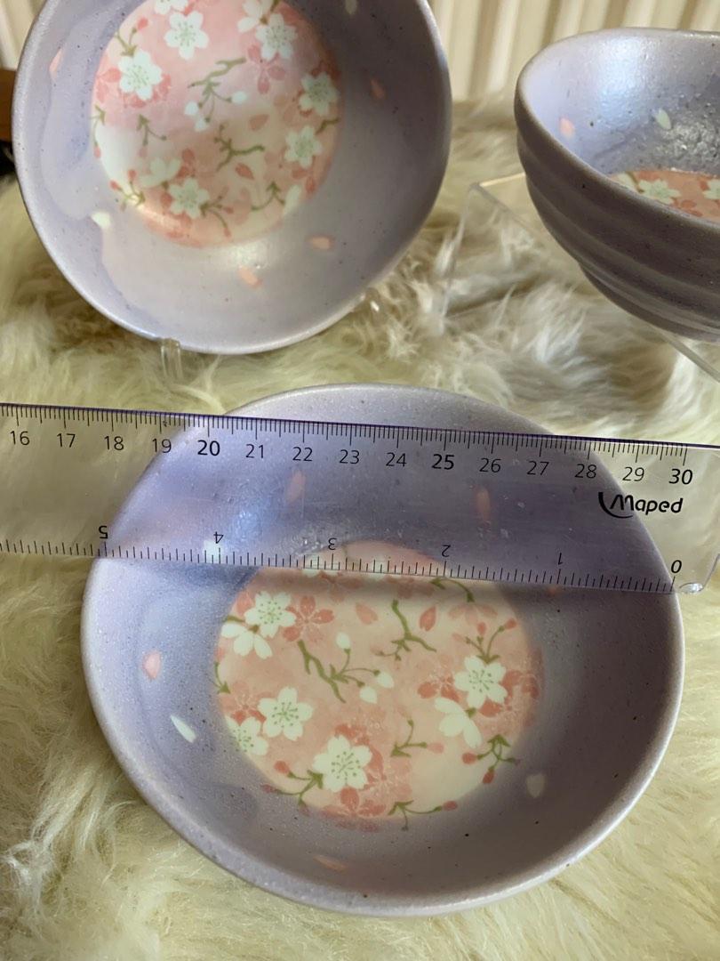 Sakura cherry blossoms stoneware bowl, Furniture & Home Living ...