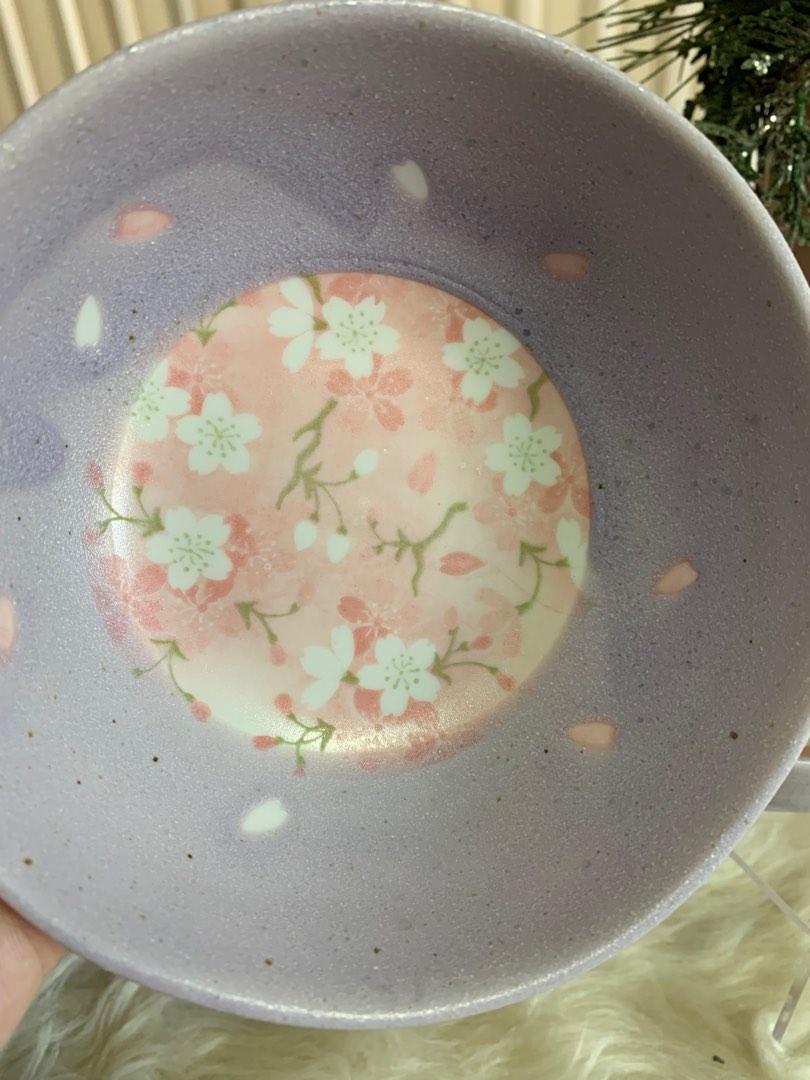 Sakura cherry blossoms stoneware bowl, Furniture & Home Living ...