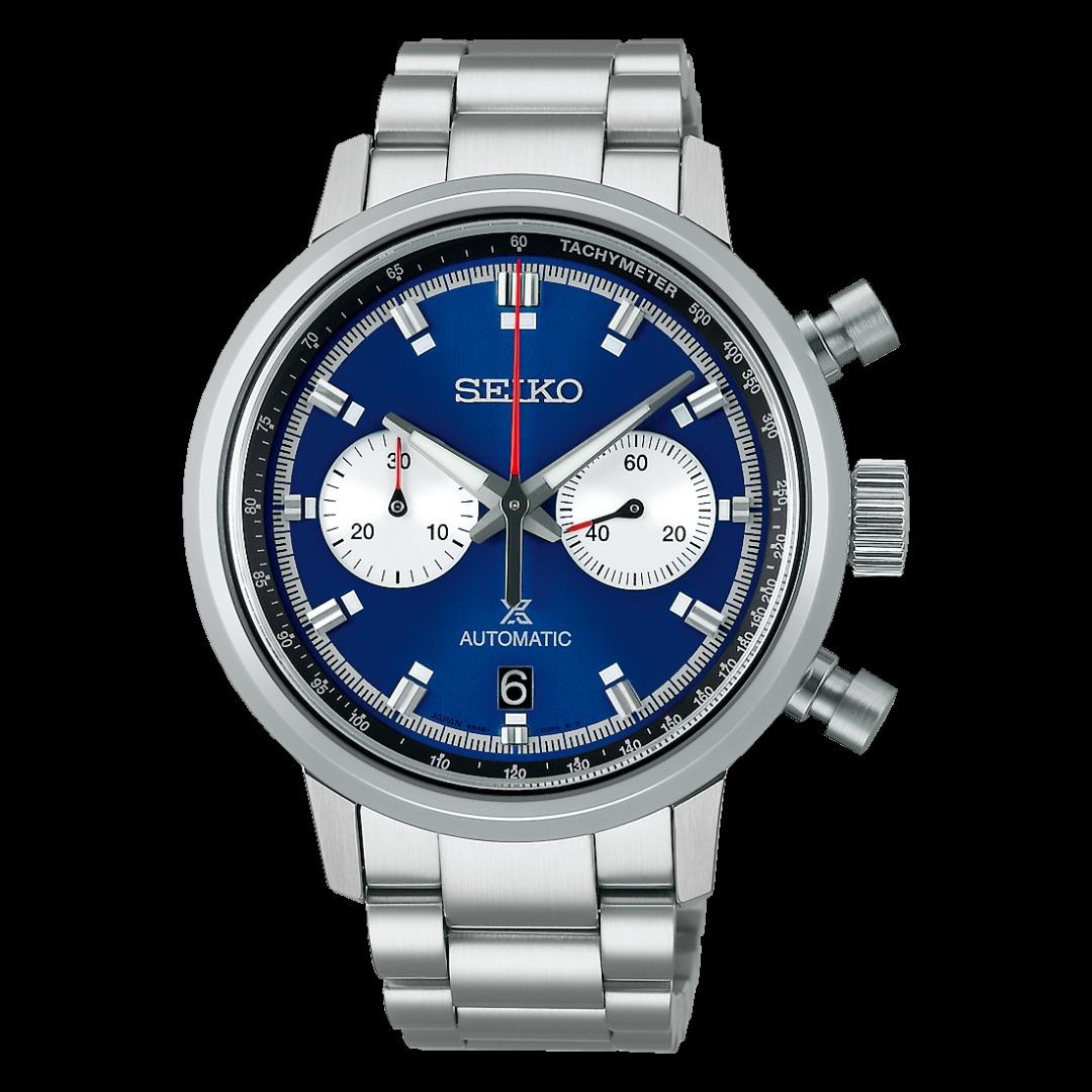 Seiko Prospex Speedtimer Mechanical Chronograph Blue Dial Stainless ...