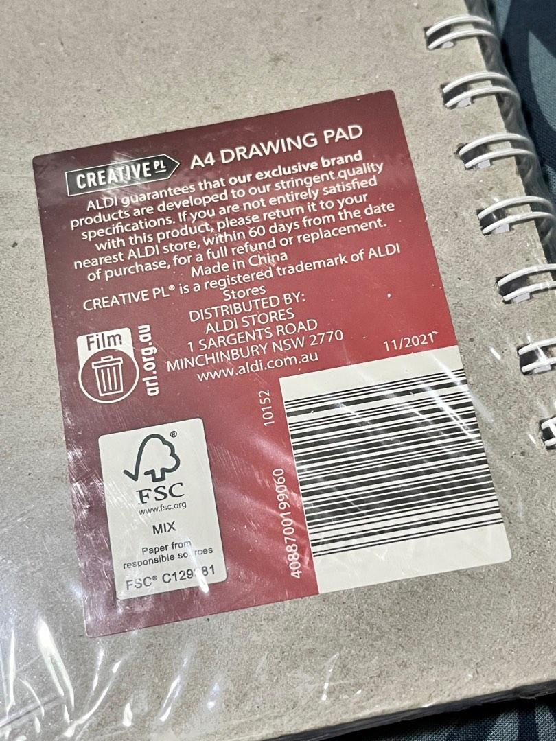 SET - Creative PL (Aldi Australia) Artist Collection A4 Drawing Pad and ...