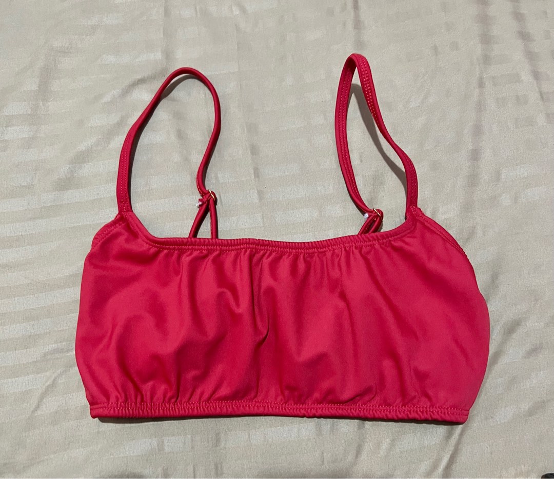Sew local Darcy Bikini Top in Red Pepper, Women's Fashion, Swimwear ...