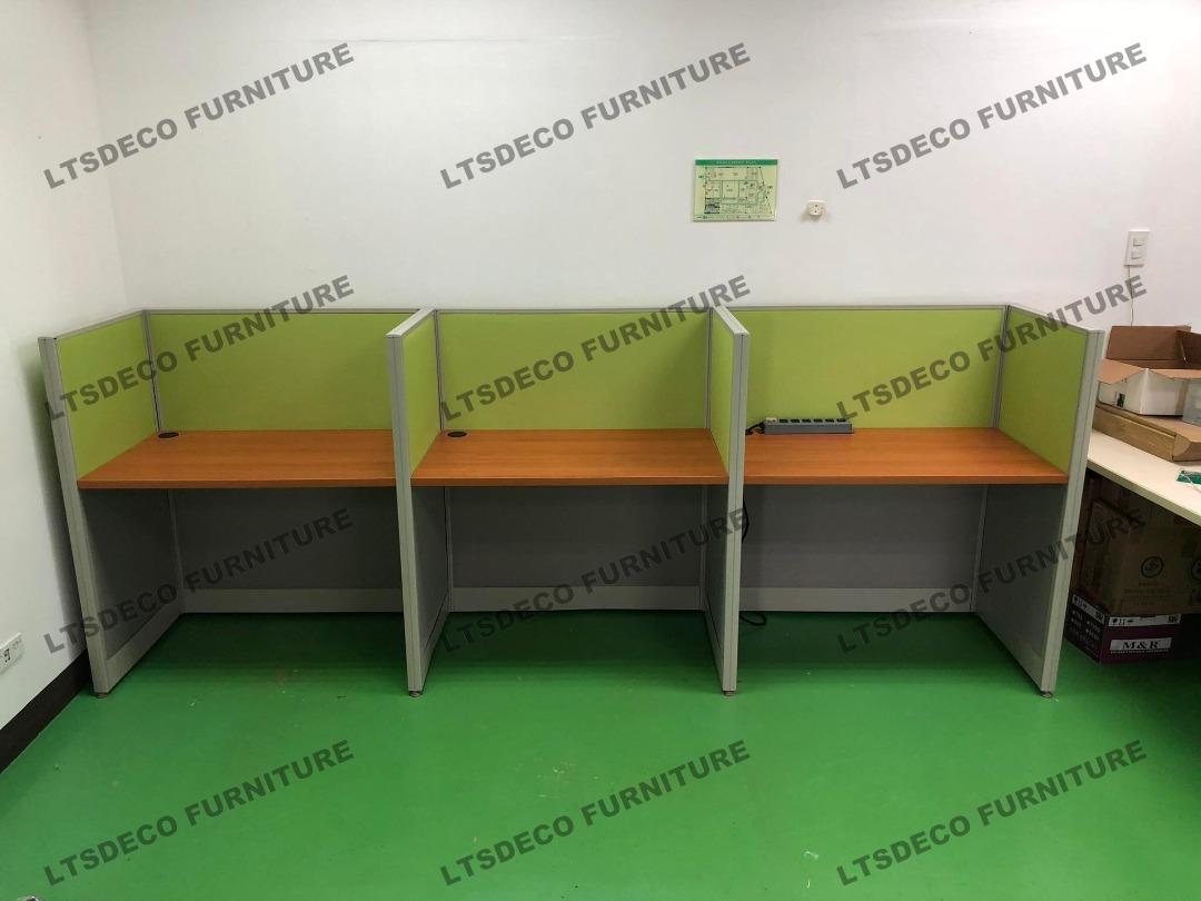 Sharing panel two-tone cubicle workstation and furniture office ...