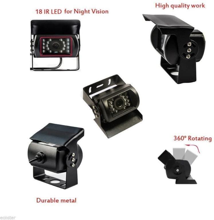 SM-RACK [SM-M] 12V-24V 4Pin Car Backup Camera System for RV Bus Trailer ...