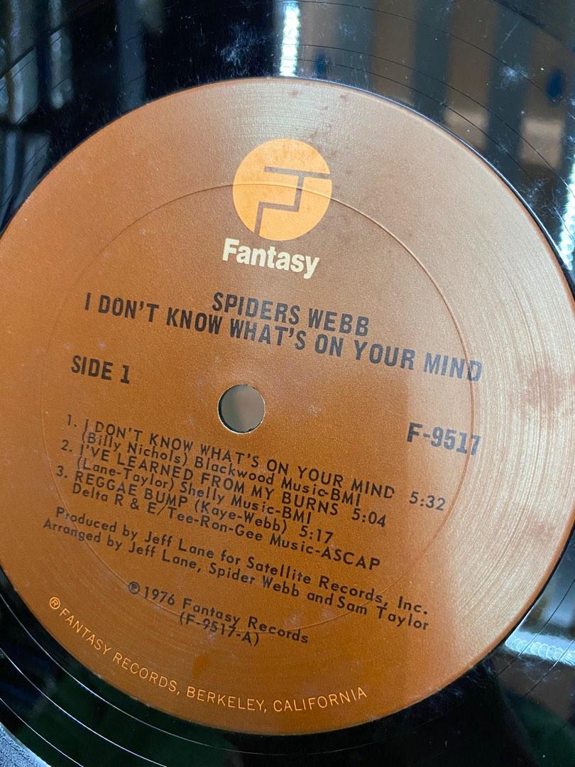 spiders webb i don’t know what’s on your mind黑膠唱片, 興趣及遊戲, 音樂樂器 & 配件, 音樂 ...