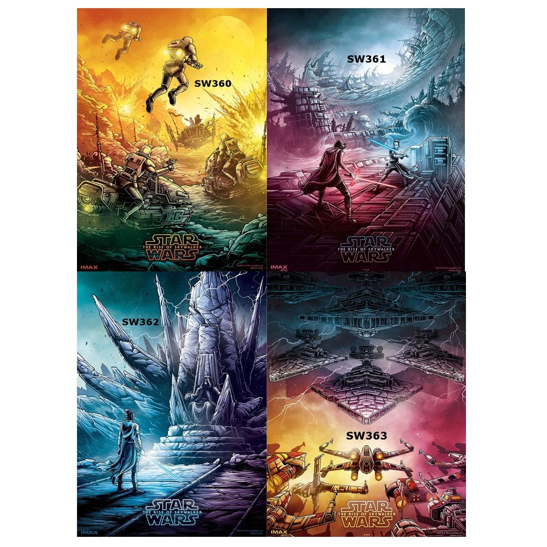 STAR WARS THE RISE OF SKYWALKER IMAX POSTERS, Hobbies & Toys ...