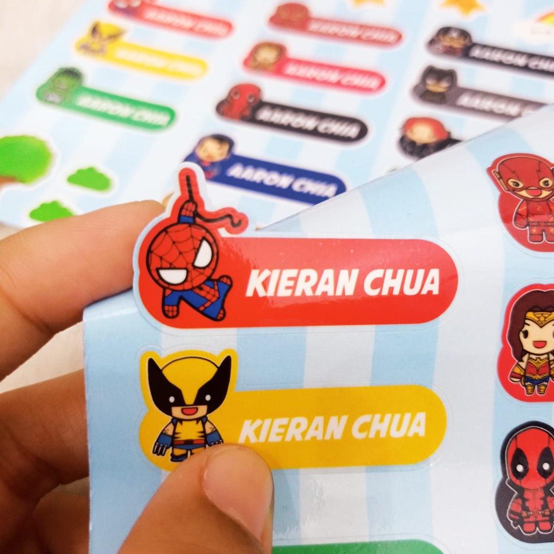 STICKER LABEL CUSTOMISED NAME CHILDREN’s DAY GIFT, Hobbies & Toys ...