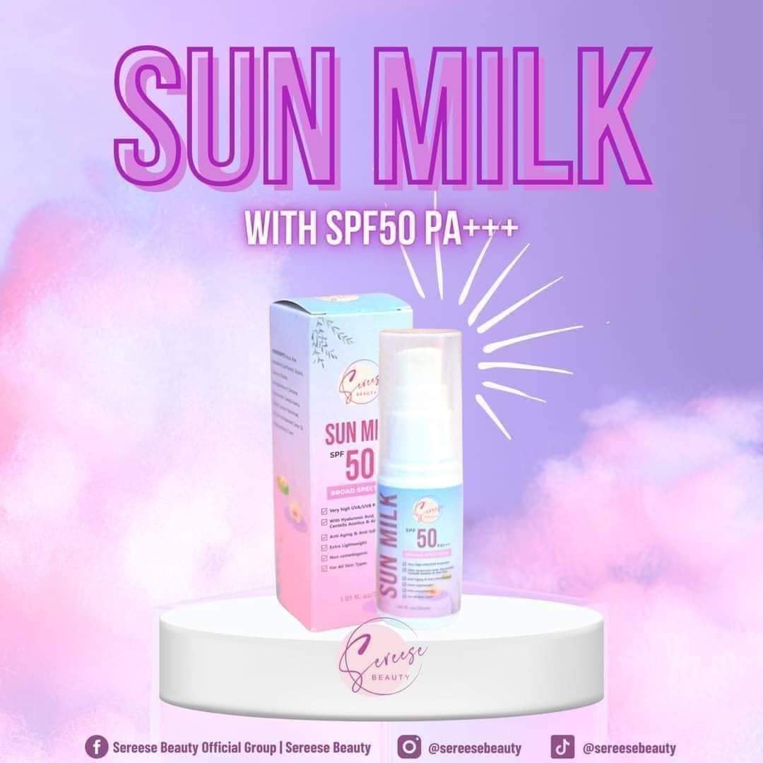 Sun Milk Sunscreen // Milky Boost Whitening Scrub, Beauty & Personal ...