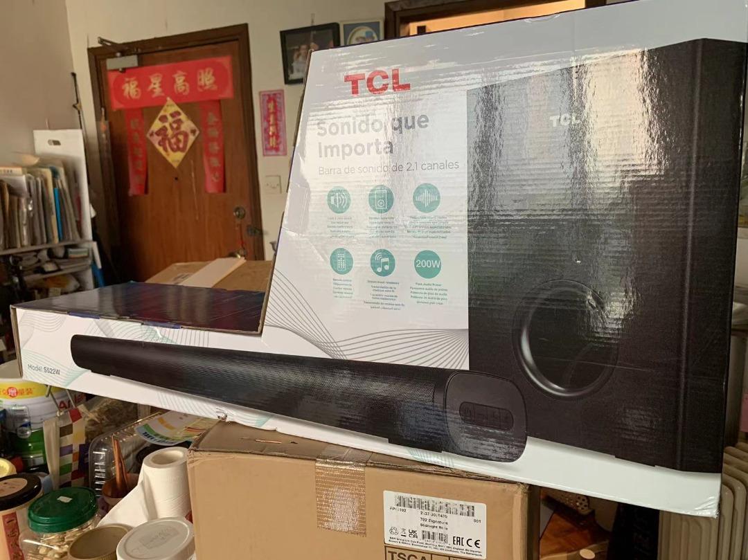 TCL SOUND BAR S522W wireless Sub Woofer, 音響器材, Soundbar、揚聲器、藍牙喇叭、耳擴 ...