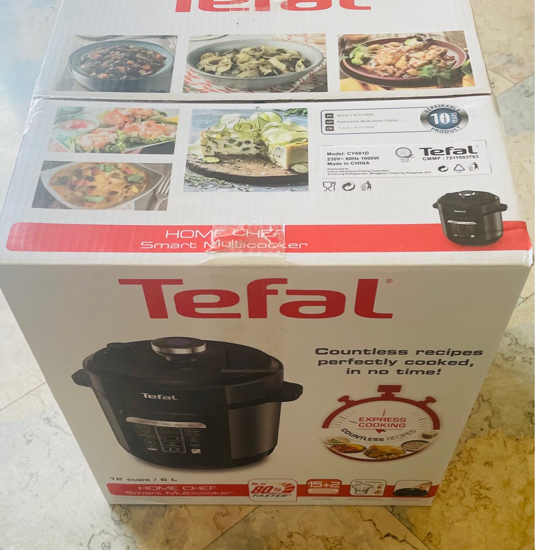 TEFAL Home Chef Smart Multicooker CY601D, TV & Home Appliances, Kitchen ...