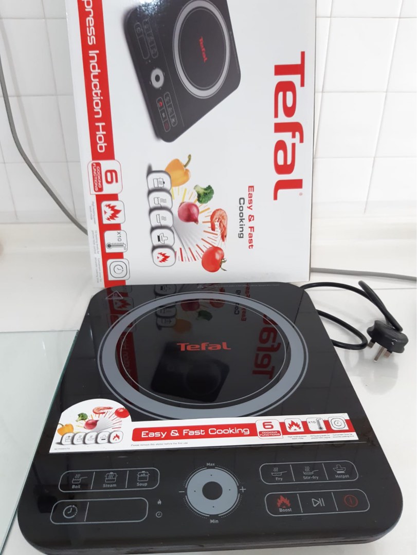 Tefal set of tabletop cooker + pan - used twice!, TV & Home Appliances ...