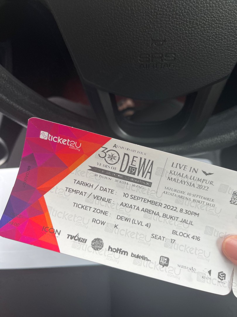 Tiket Dewa 19 30 years of Dewa 19, Tickets & Vouchers, Event Tickets on Carousell