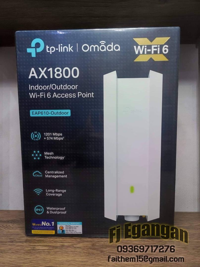 Tp-link EAP610-Outdoor AX1800 Indoor/Outdoor WiFi 6 Access Point ...