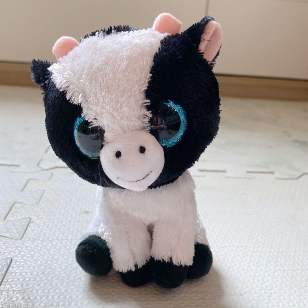 TY Cow Stuffed Toy, Hobbies & Toys, Toys & Games on Carousell