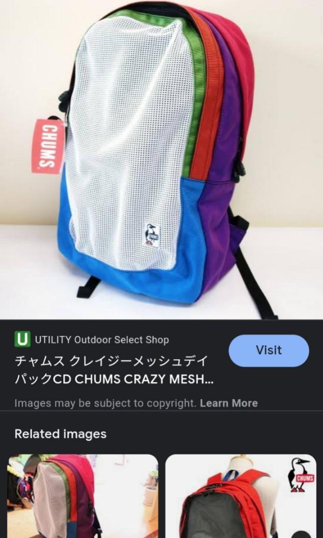 Unisex bag pack Chums original, Men's Fashion, Bags, Backpacks on Carousell