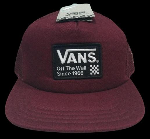 VANS BASEBALL CAP-ORIGINAL TRUCKERS CAP MAROON COLOR, Men's Fashion ...