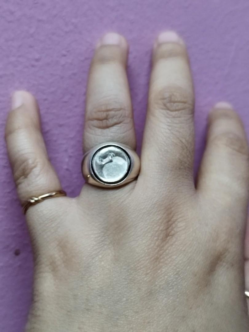 Vintage silver sun & moon ring, Women's Fashion, Jewelry & Organizers ...