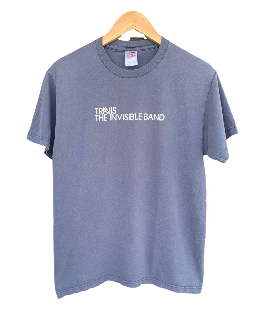 Vintage Travis The Invisible Band Tshirt, Men's Fashion, Tops & Sets ...