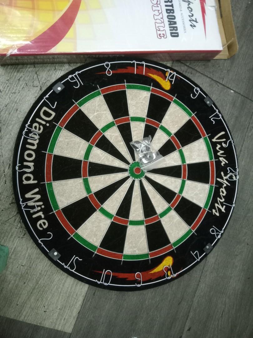 Viva Sports Diamond Wire Dart Board, Hobbies & Toys, Toys & Games on Carousell
