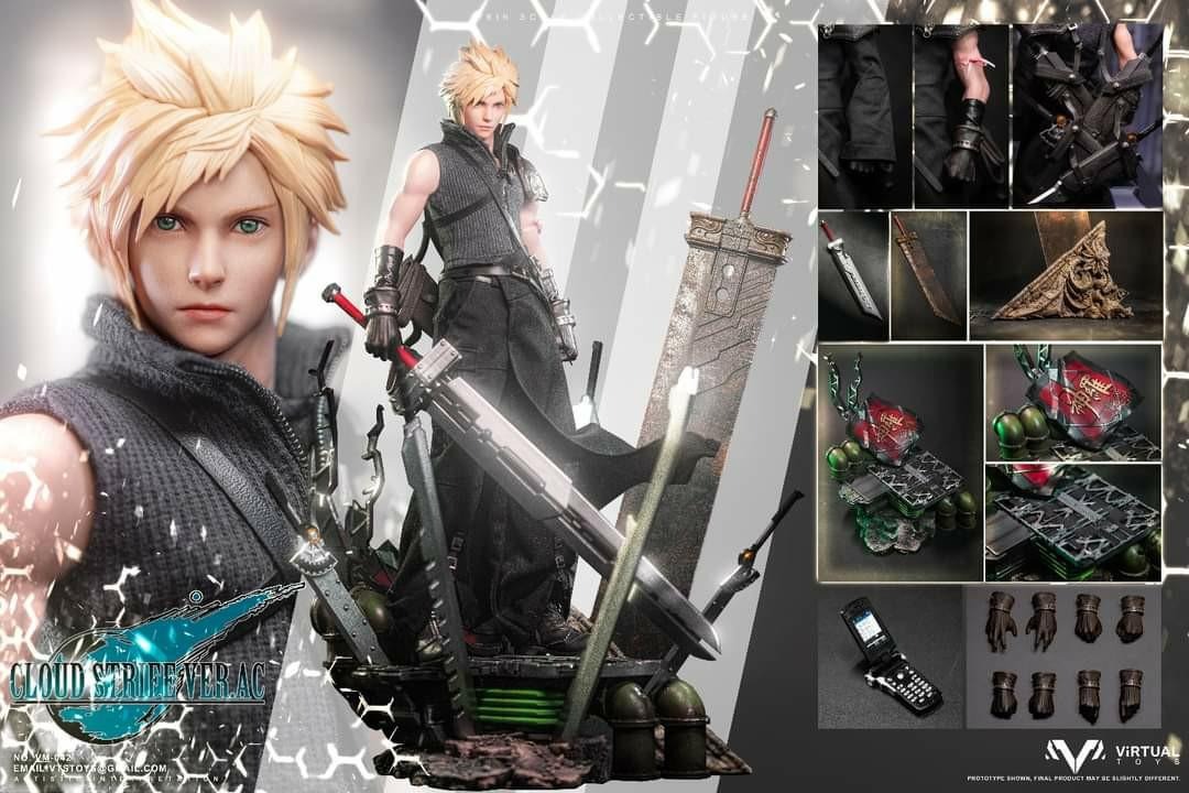 VTS Toys First Class Soldier Cloud Strife Deluxe Edition not Hot Toys ...
