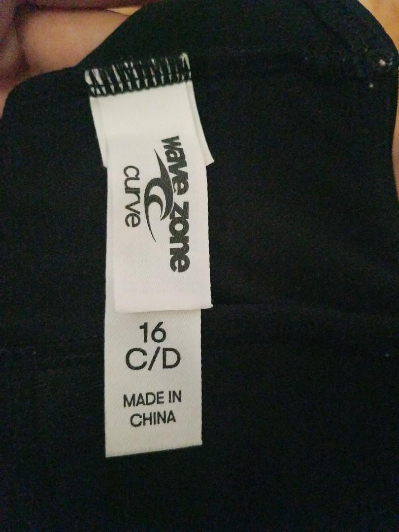 Wave Zone Curve Women's Core Cross Front One Piece - Black, Women's ...