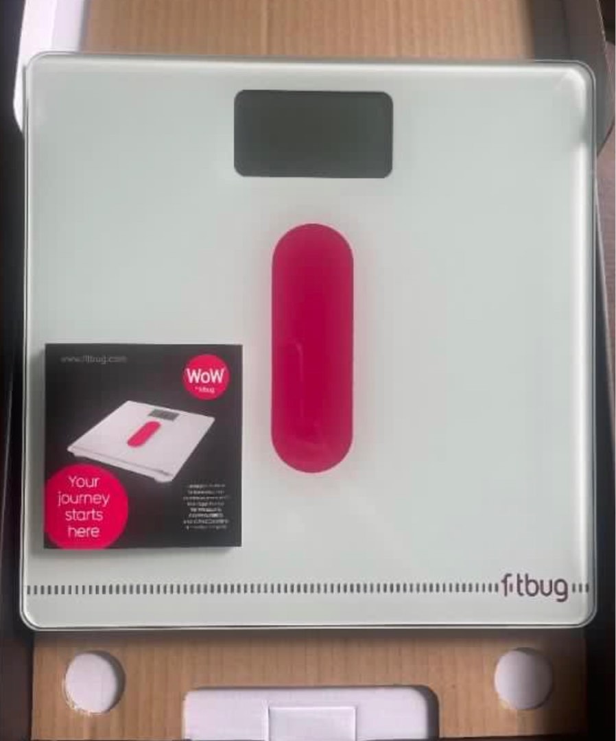FITBUG Wow wireless weight scale, Health & Nutrition, Health Monitors ...