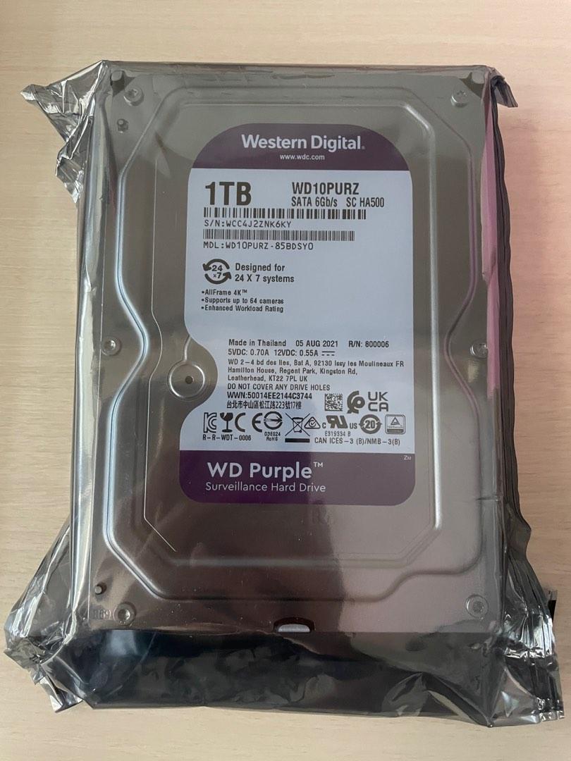 Western Digital WD Purple 1TB Surveillance Hard Disk Drive HDD, Computers & Tech, Parts ...