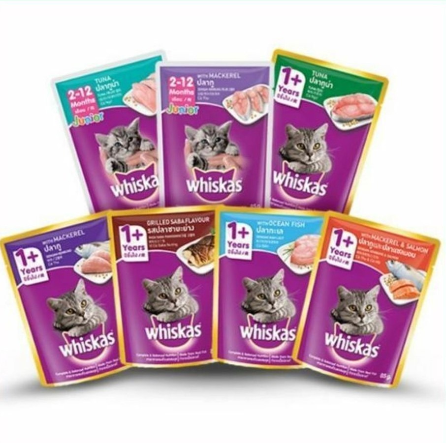 WHISKAS POUCH 85G ASSORTED FLAVOURS 1 BOX = 24S - CLEARANCE SALES ...