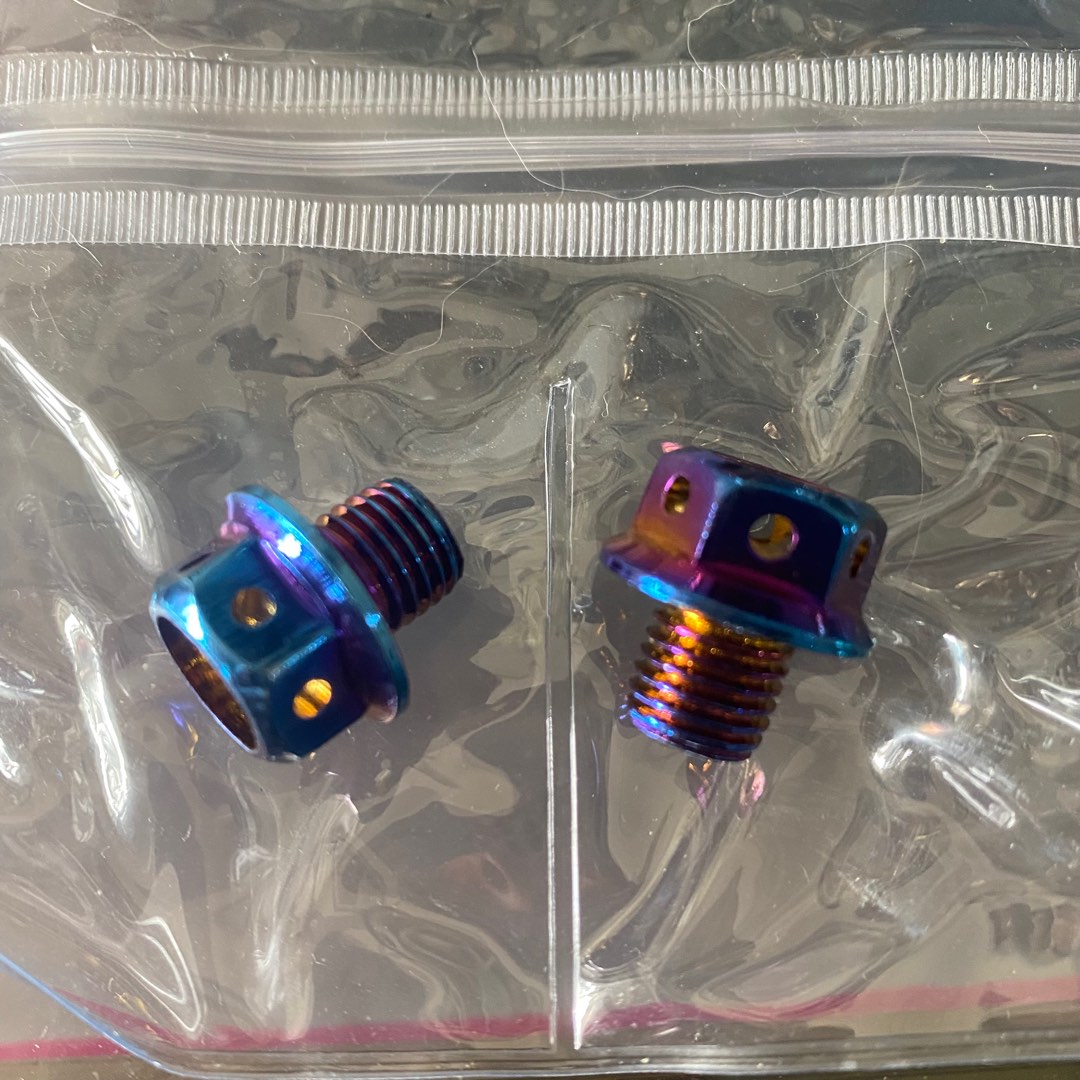 Yamaha Titanium Side Mirror Bolt Nut, Motorcycles, Motorcycle ...