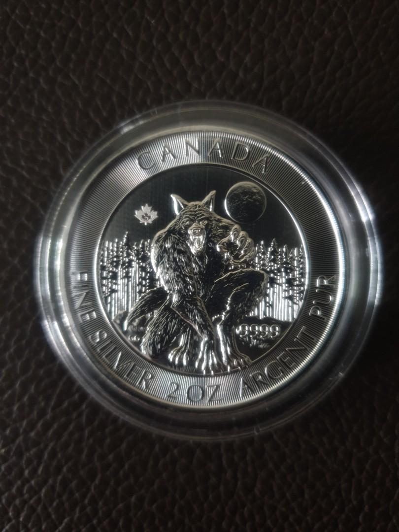 2oz fine silver 2021 Canada werewolf coin, Hobbies & Toys, Memorabilia ...