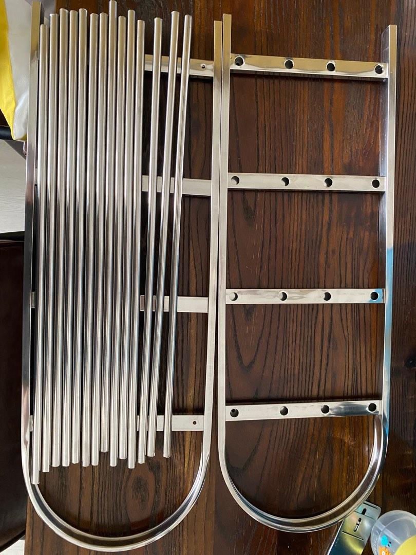4 tier metal rods shoe rack, Furniture & Home Living, Home Improvement ...