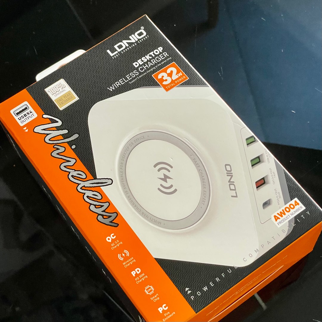 ️8 [性價皇] LONIO 32W 無線充電器/QC/PD/Power Hub, 手提電話, 電話及其他裝置配件, 充電器及電線 ...