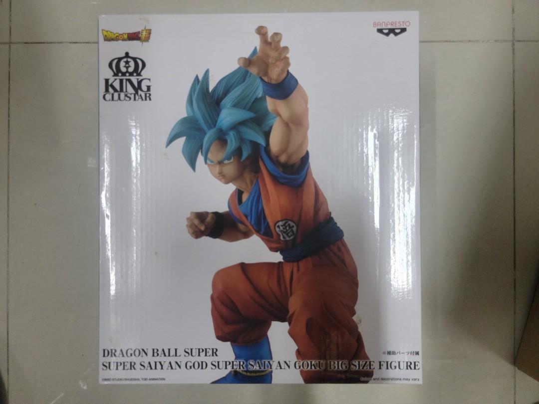 全新 海外版 King Clustar 藍髮 孫悟空 SSGS, 興趣及遊戲, 玩具 & 遊戲類 - Carousell