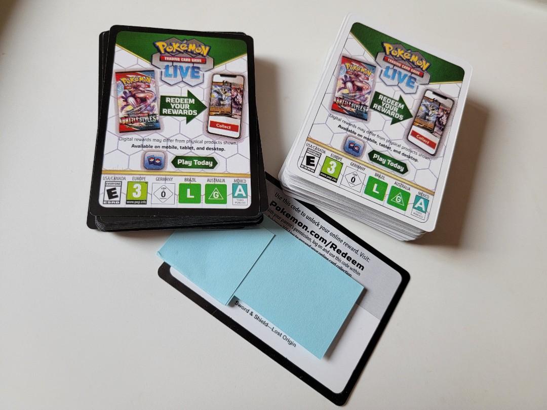 Lost Origin - Pokemon S11 Code Cards, 電子遊戲, 遊戲機配件, 遊戲禮物卡及帳戶 - Carousell