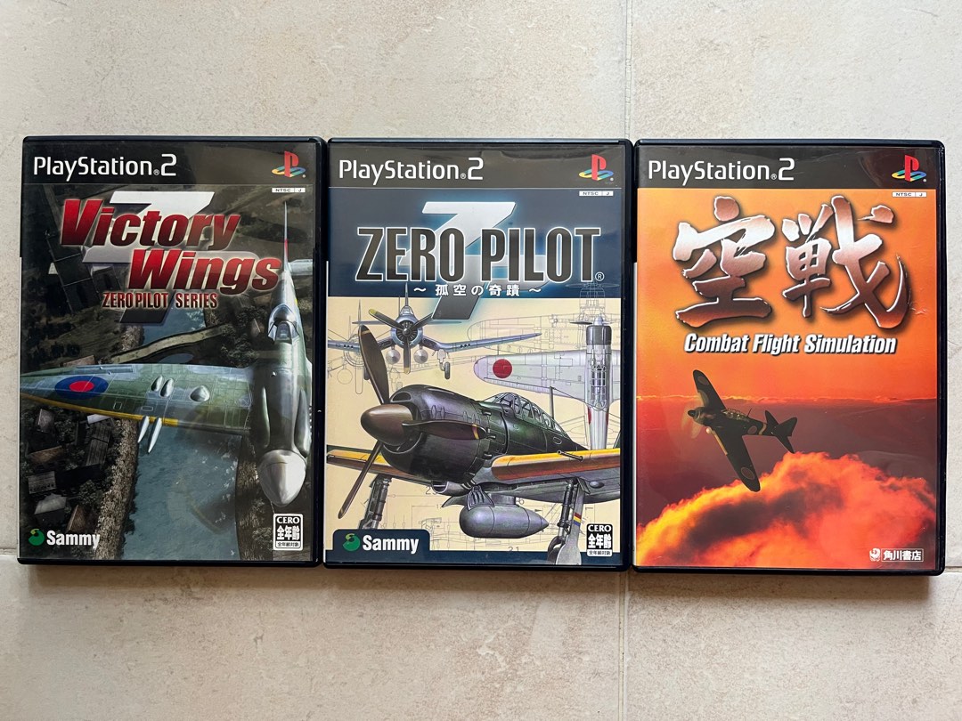 日版 PS2 SAMMY ZP ZERO PILOT SERIES VICTORY WINGS 孤空的奇蹟 角川書店 COMBAT FIGHT ...