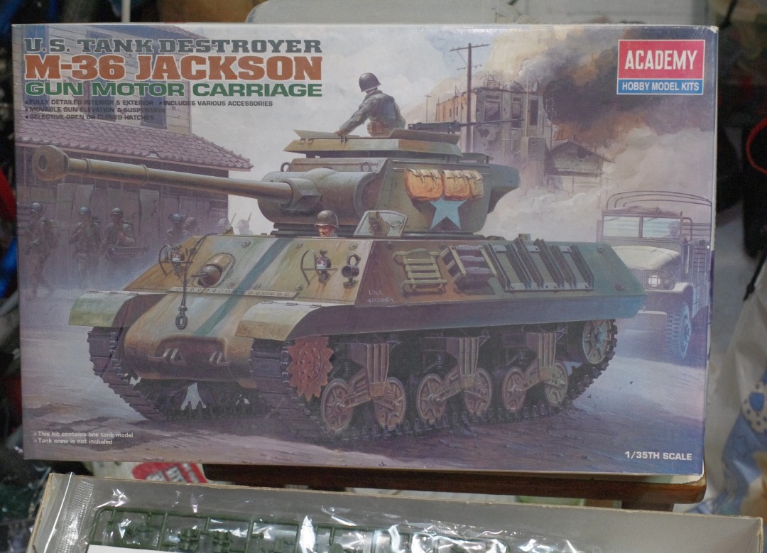 倉底貨-Academy Hobby-愛德美-1395-1/35-US Tank Destroyer M36-Gun Motor ...