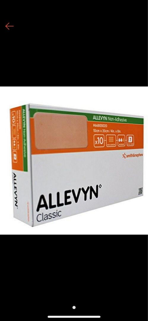 Allevyn Classic Foam 10x20, Health & Nutrition, Medical Supplies ...