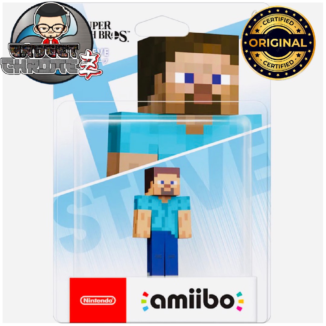 AMIIBO | Steve | Super Smash Bros. | AUTHENTIC, Video Gaming, Gaming ...