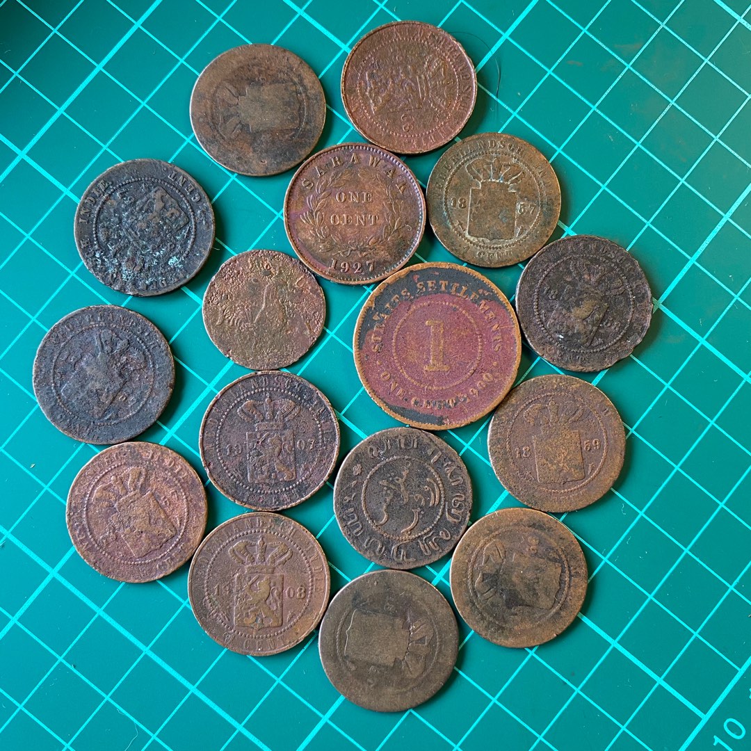 100+ Years Ancient Coins Lot collection Syiling antik lama antique ...