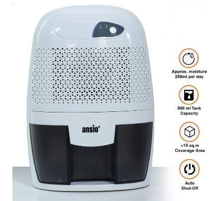 Ansio 500ml Dehumidifiers for Home Damp, Portable Moisture Absorber ...