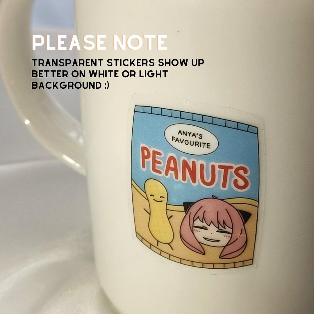 Anya Forger Transparent Stickers (PACK OF 3), Hobbies & Toys ...