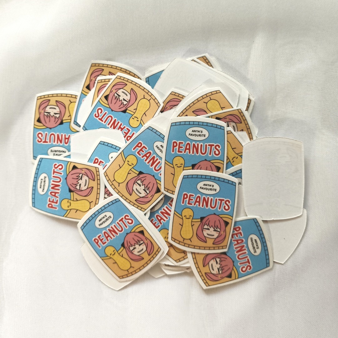 Anya Forger Transparent Stickers (PACK OF 3), Hobbies & Toys ...