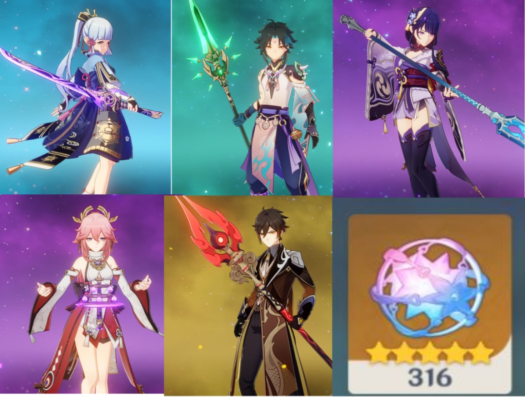 AR60 32 5* C2 Raiden C1 Ayaka Mistsplitter + 316 IF Genshin Impact ...