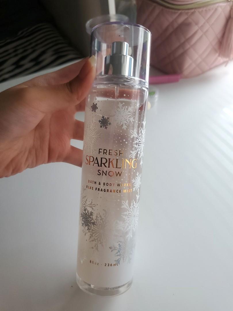 Bath & Body Works Fresh Sparkling Snow Body Mist 236ml, Beauty ...