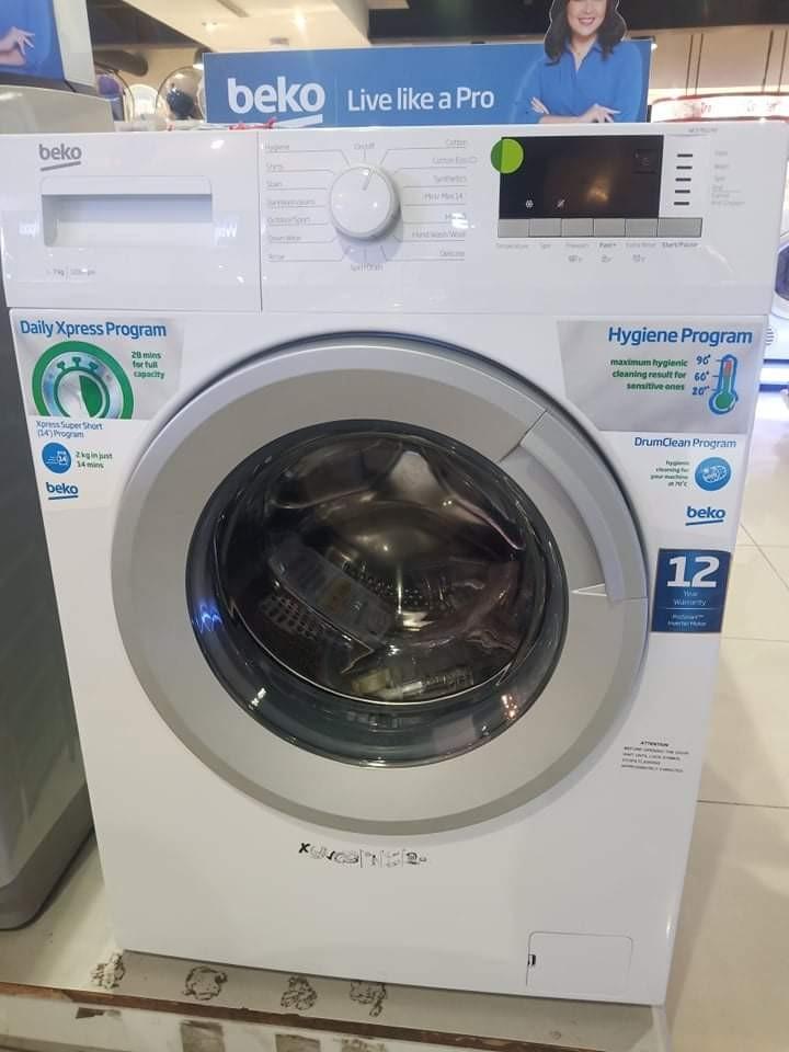 Beko Frontload Washing Machine Inverter, TV & Home Appliances, Washing ...