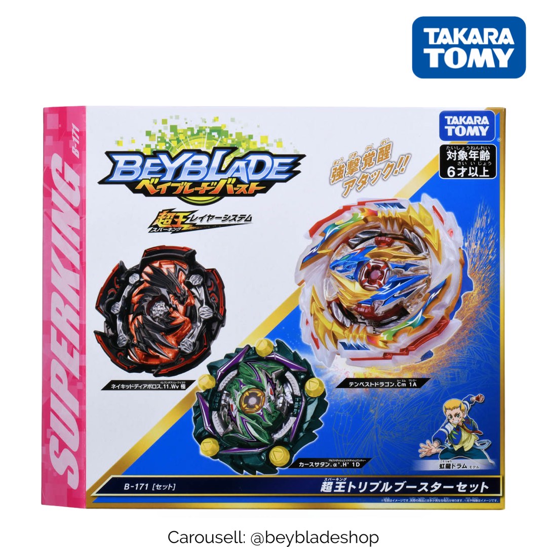 Beyblade Burst Sparking Surge Superking - Tempest Dragon Charge Metal ...