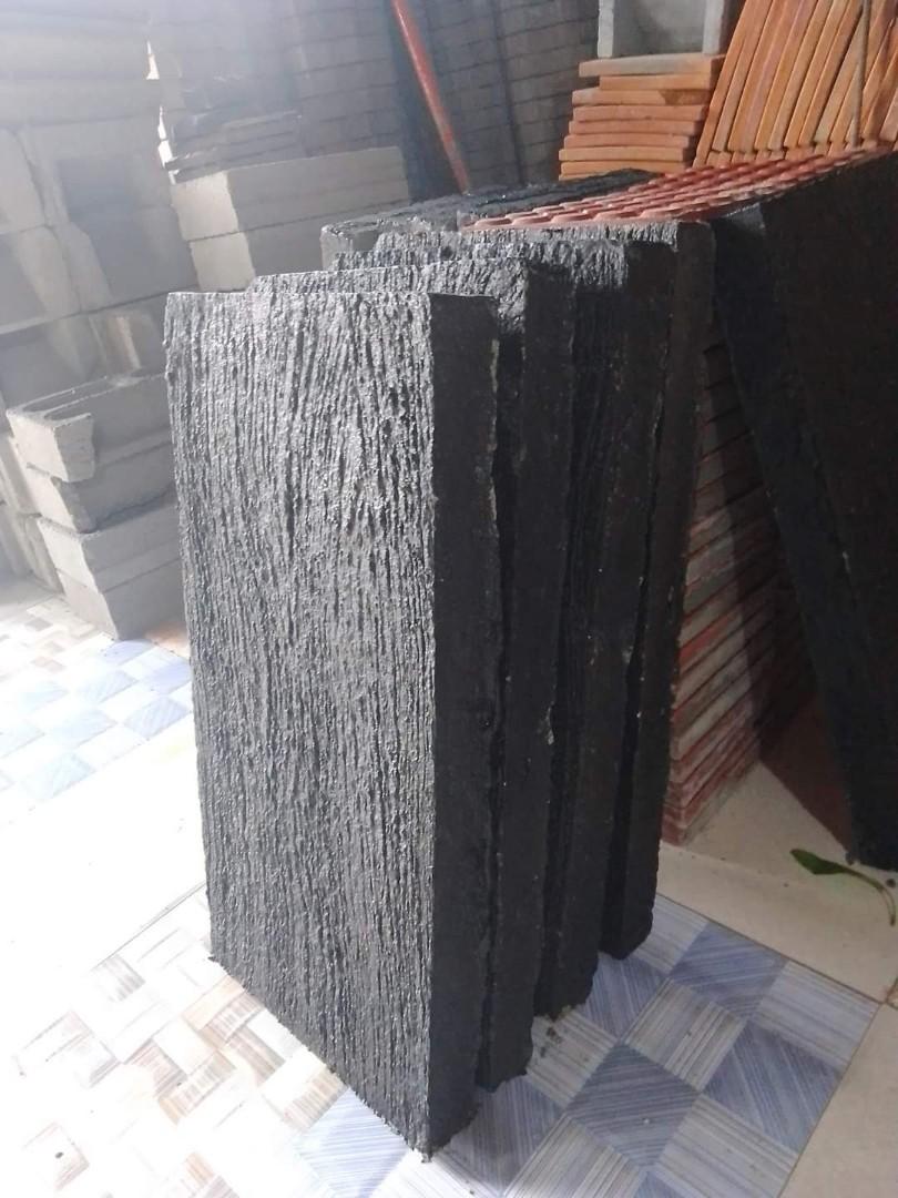 BLACK STEPPING STONE 12X24 INCHES, Furniture & Home Living, Gardening ...