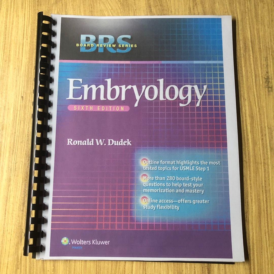 Book Review Series BRS Embryology 6th Ed, Hobbies & Toys, Books ...